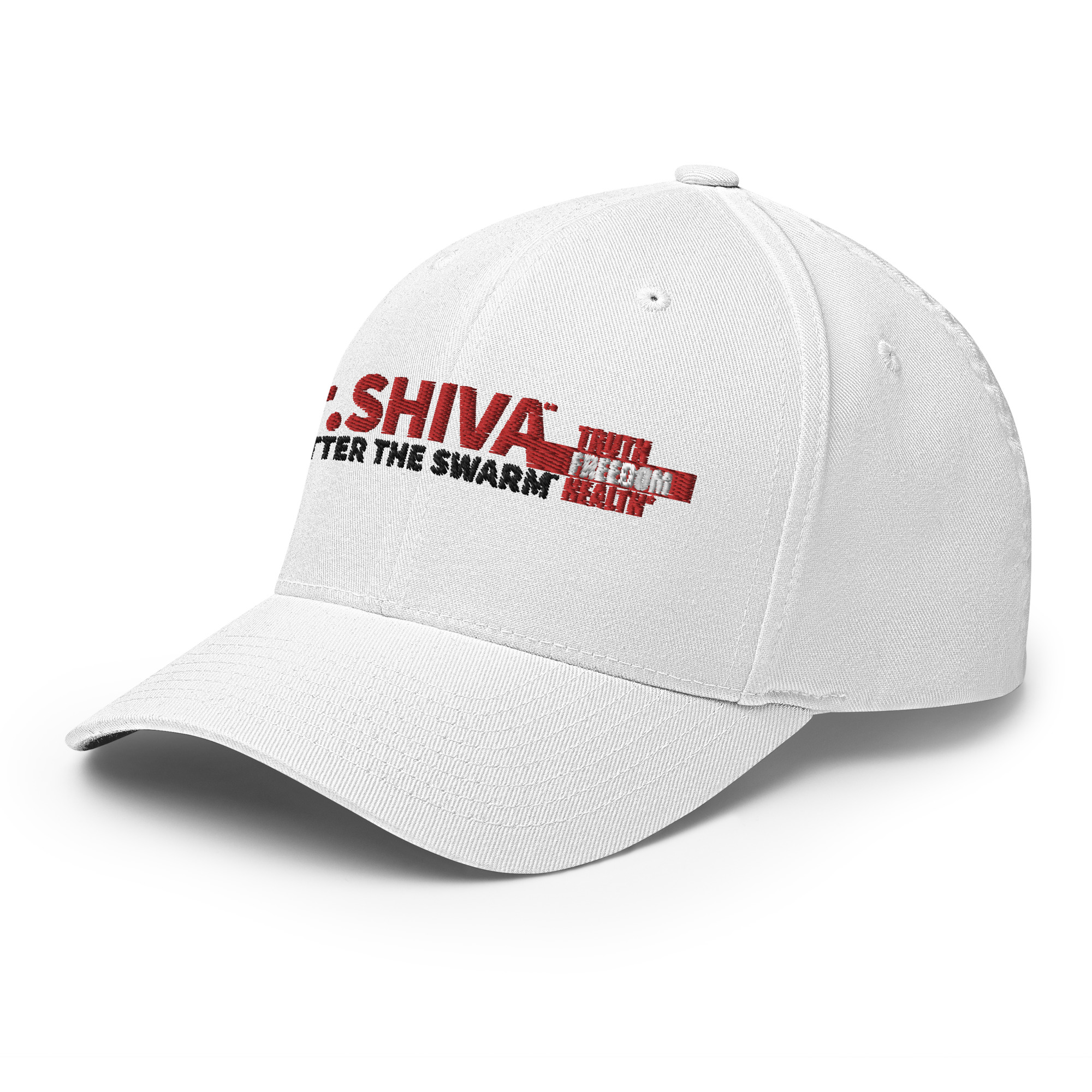Elastic Cap - White - Dr.SHIVA™ Shatter The Swarm™ - VASHIVA