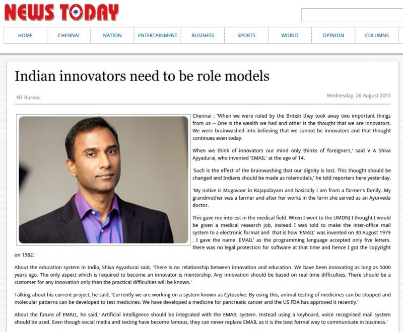 Indian Innovators Need to be Role Models
