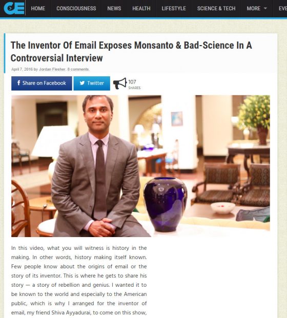 The Inventor Of Email Exposes Monsanto & Bad-Science In A Controversial ...