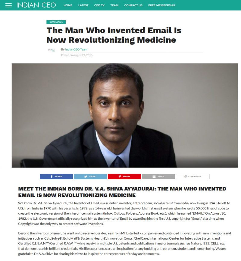 The Man Who Invented Email Is Now Revolutionizing Medicine