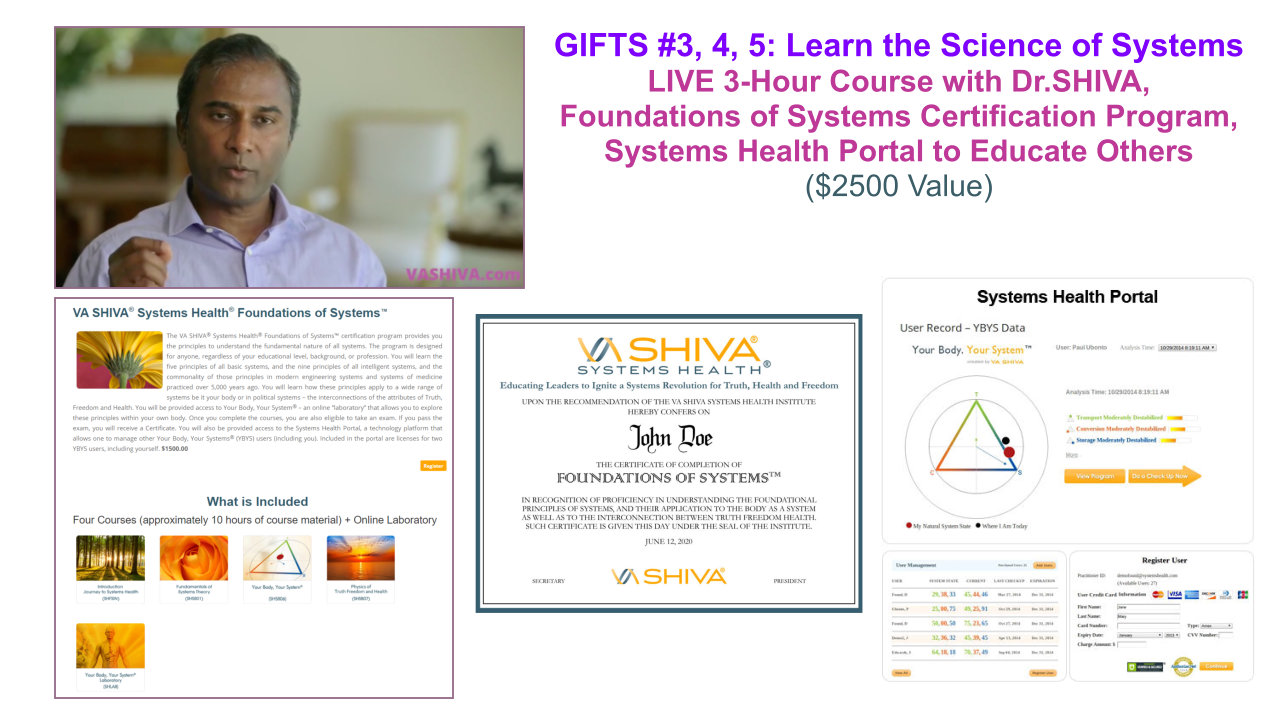 Join Dr.SHIVA Truth Freedom Health® - VASHIVA
